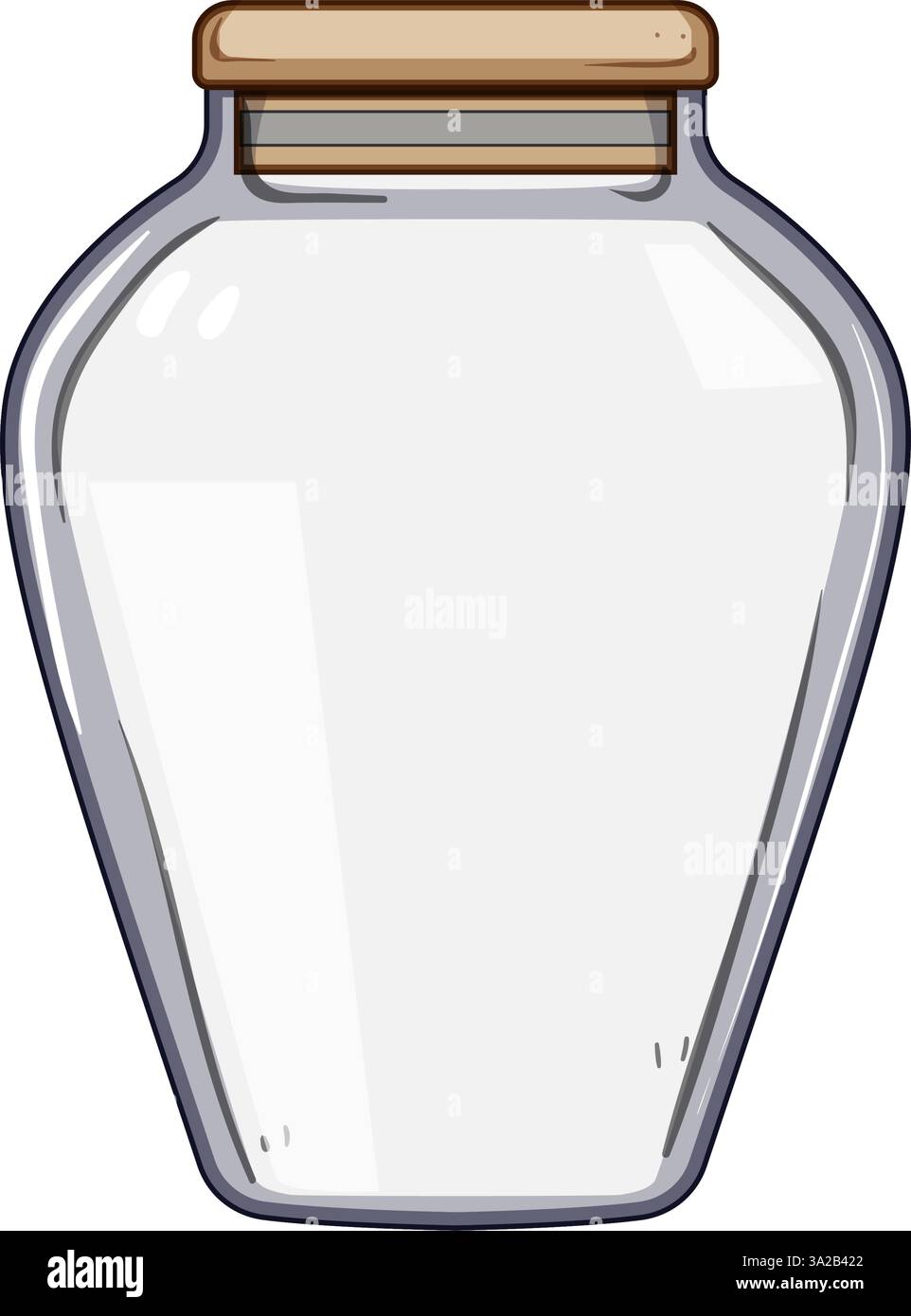 glass eco friendly jar cartoon vector illustration Stock Vector Image ...