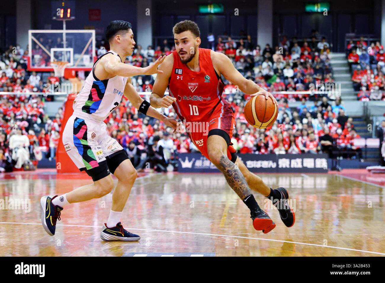 Chiba, Japan. 12th Mar, 2025. D.J.Hogg (Jets) Basketball : 2024-25 B ...