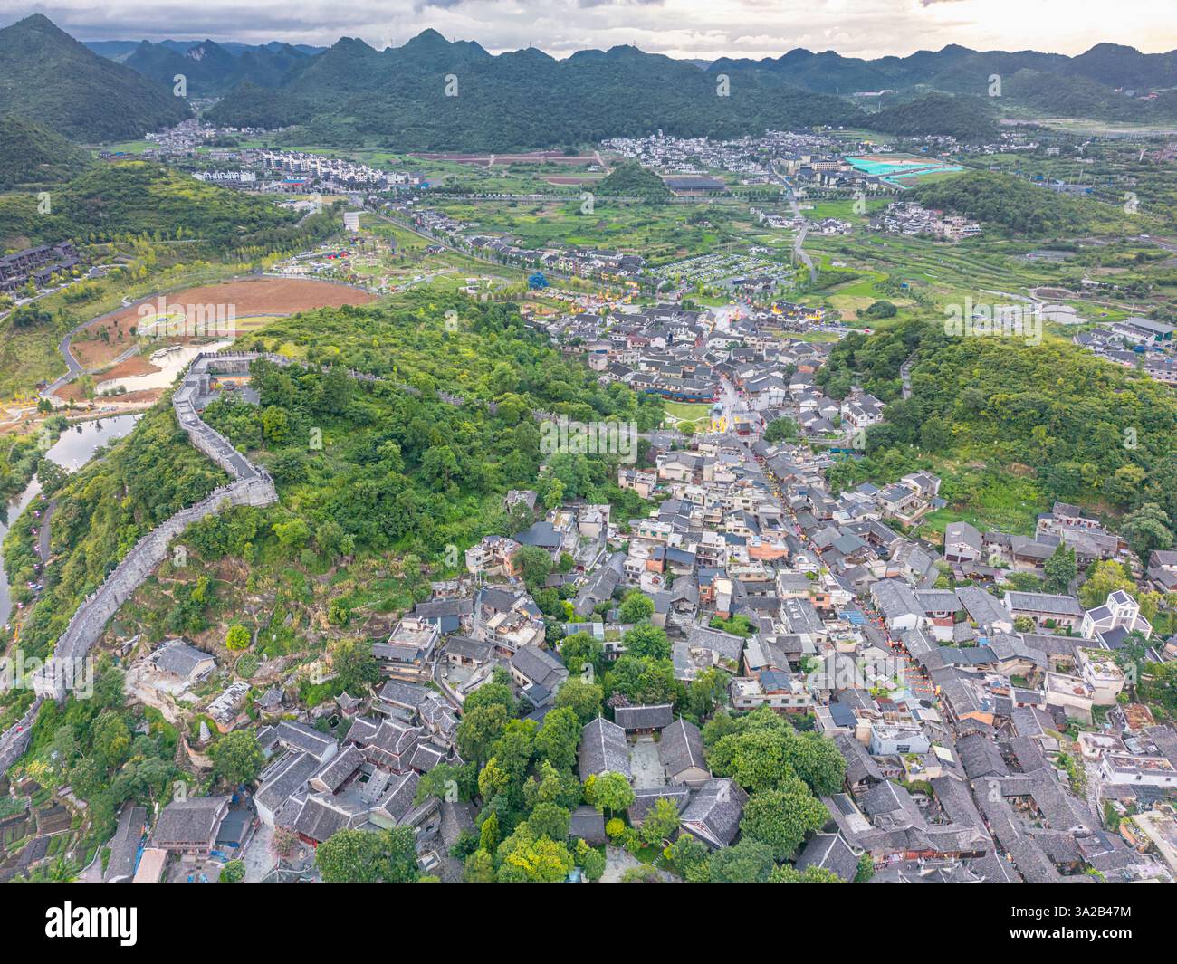 Clouds above Qingyan Ancient Town, one of the top 4th famous old towns ...