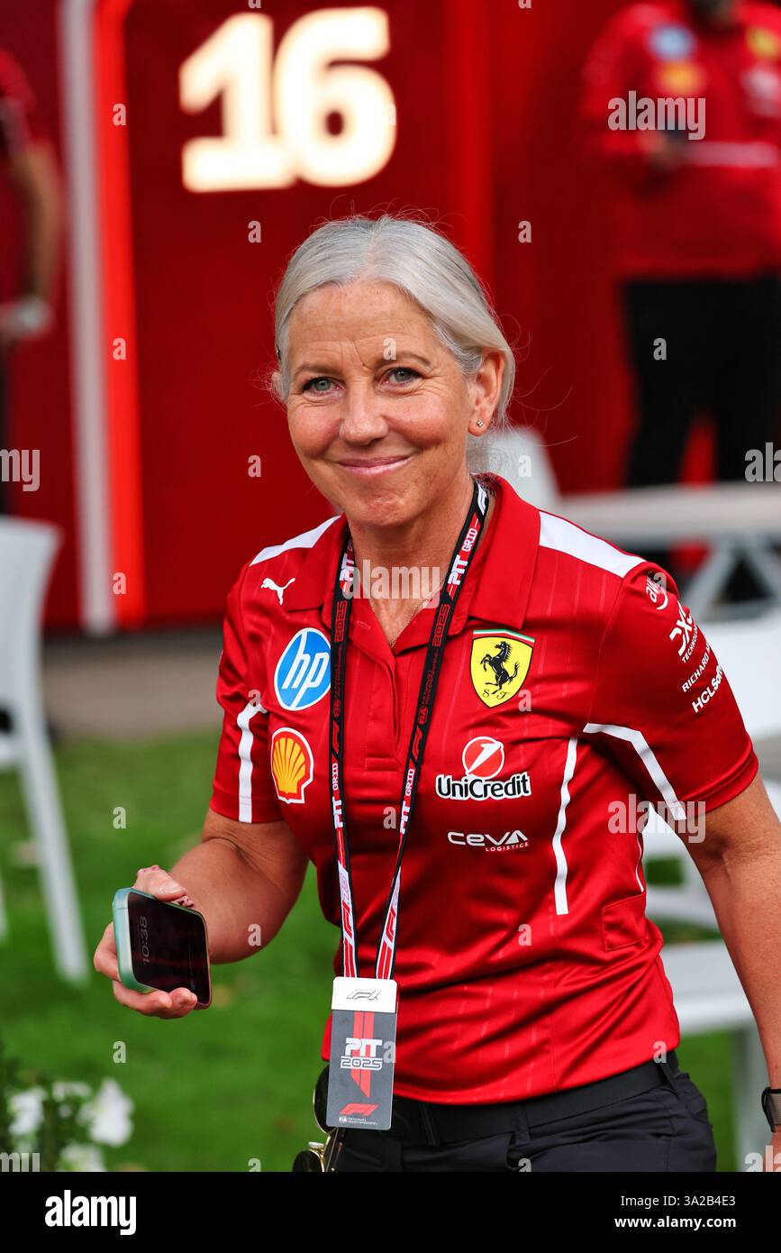 Melbourne, Australia. 13th Mar, 2025. Angela Cullen (NZL) Ferrari ...