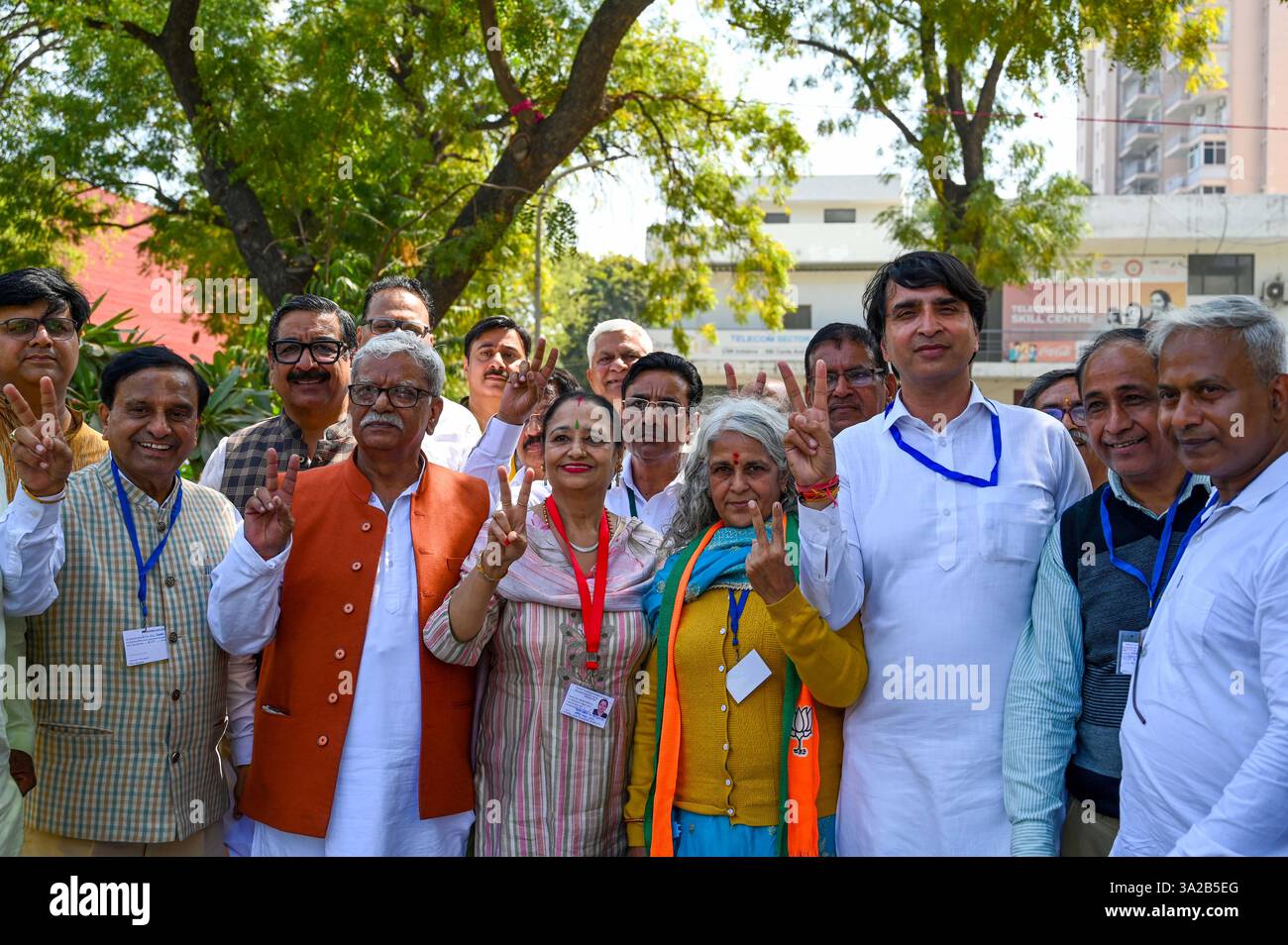 Gurugram, India. 12th Mar, 2025. GURUGRAM, INDIA - MARCH 12: BJP ...