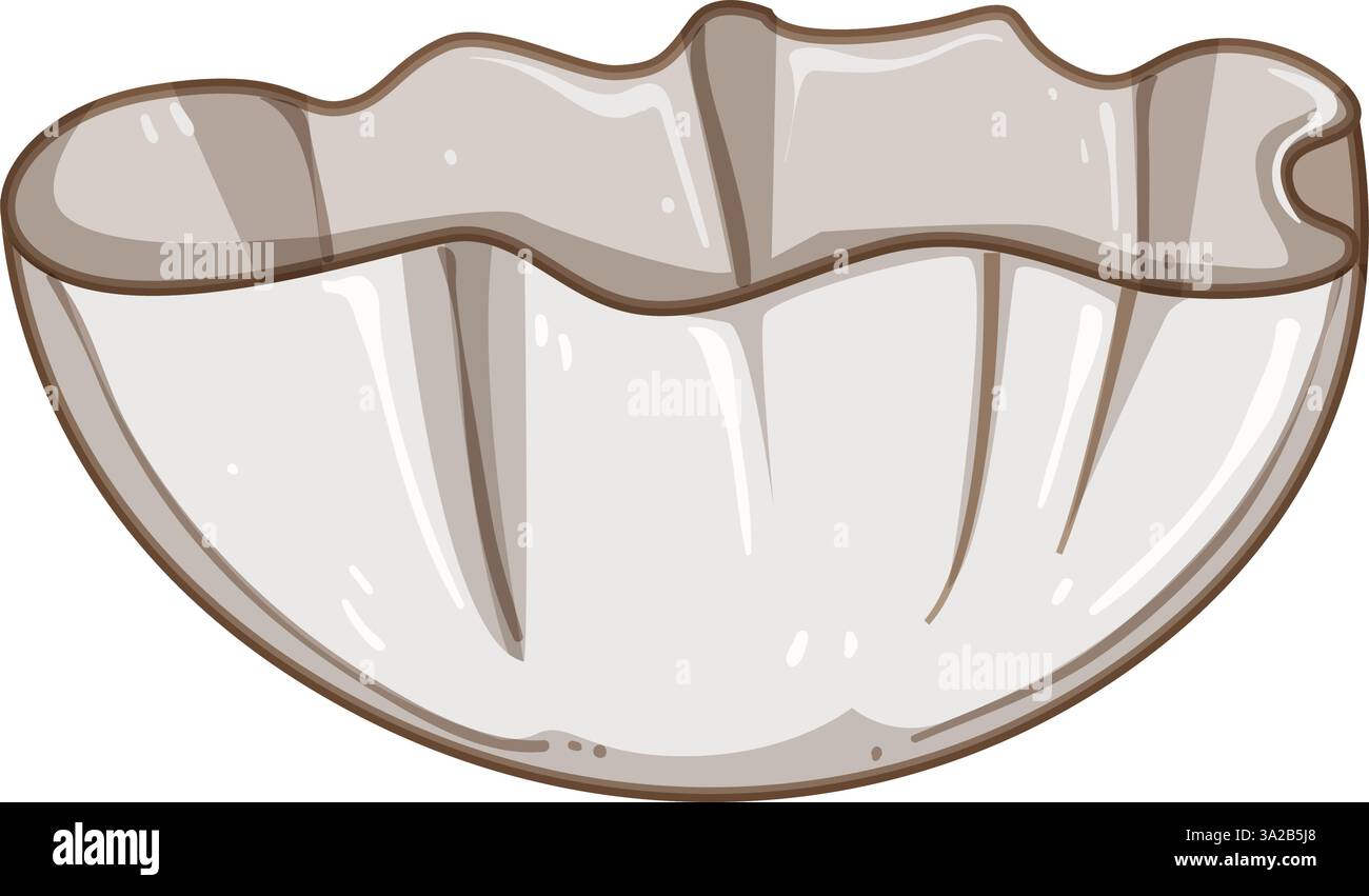 porcelain decorative bowl cartoon vector illustration Stock Vector ...