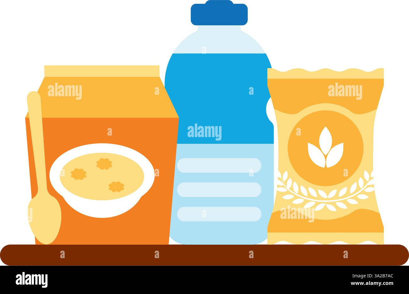 Emergency Food Supply Stock Vector Image & Art - Alamy