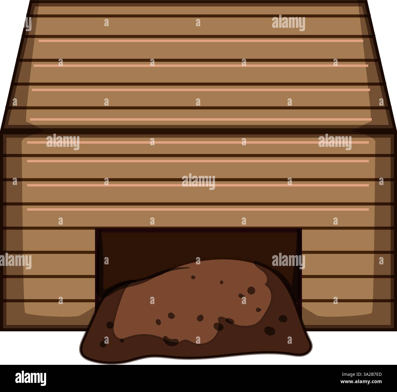 sustainability compost bin cartoon vector illustration Stock Vector ...