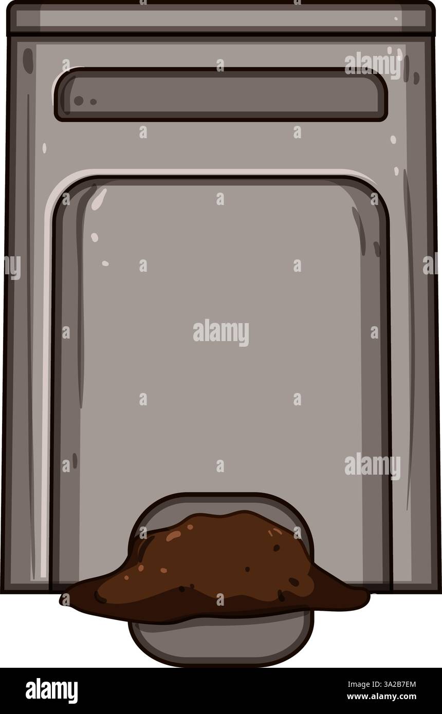 biodegradable compost bin cartoon vector illustration Stock Vector ...