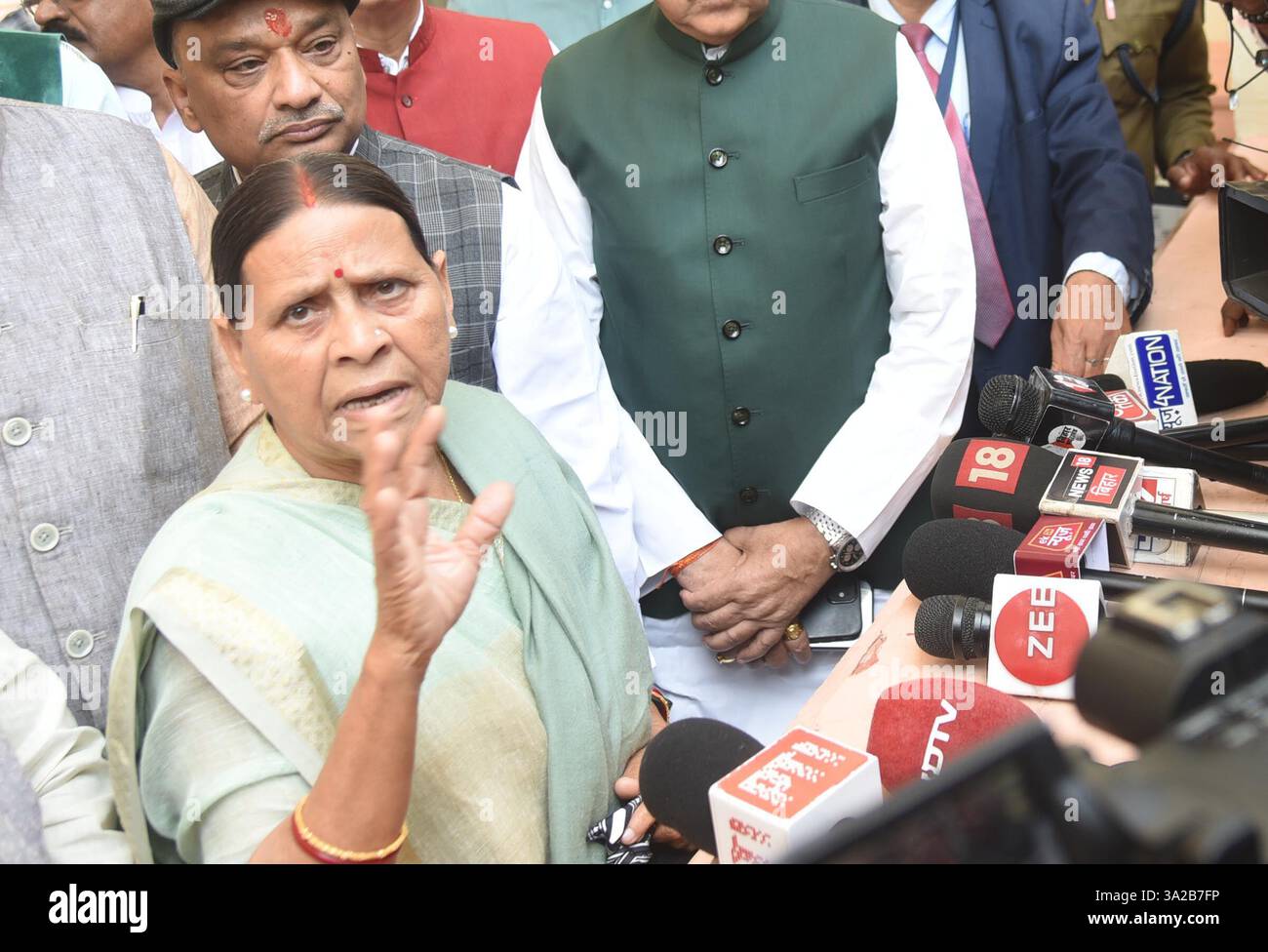 PATNA, INDIA - MARCH 12: Former Bihar Chief Minister Rabri Devi ...