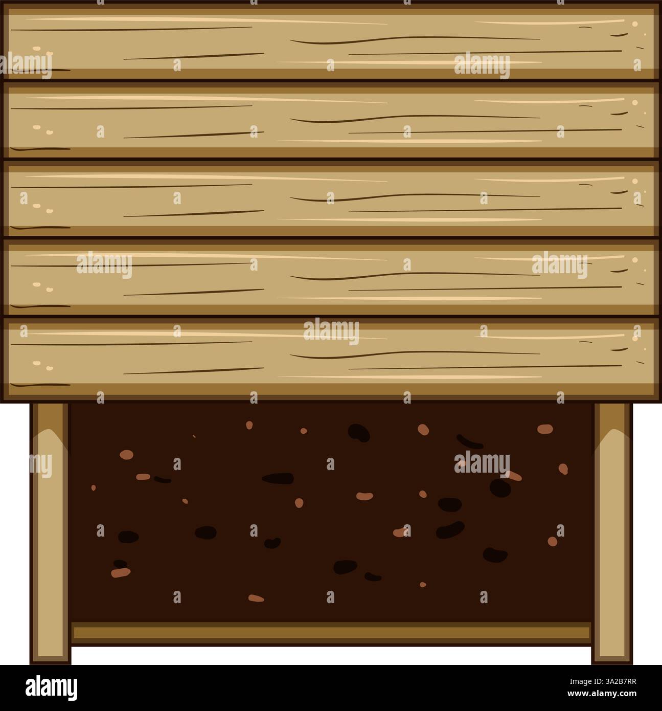 waste compost bin cartoon vector illustration Stock Vector Image & Art ...