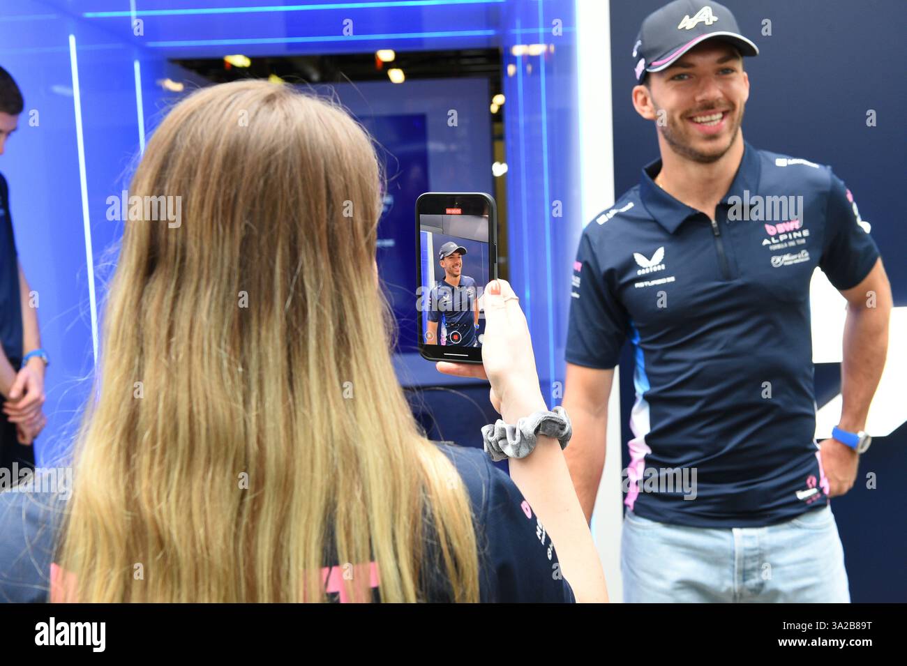 MELBOURNE, AUSTRALIA 13 Mar 2025. Pictured: A fan takes a photo of ...