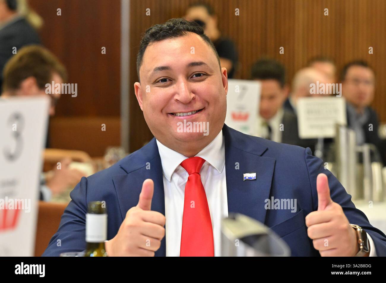 Canberra, Australia. 13th Mar, 2025. Trumpet of Patriots senator Ralph ...