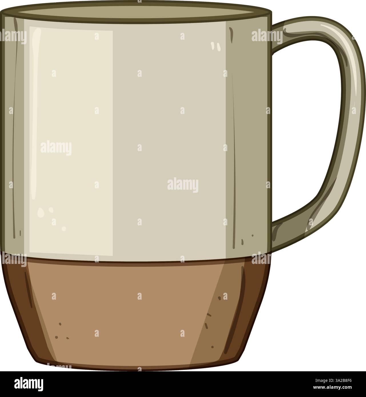 champagne coffee cup reusable cartoon vector illustration Stock Vector ...