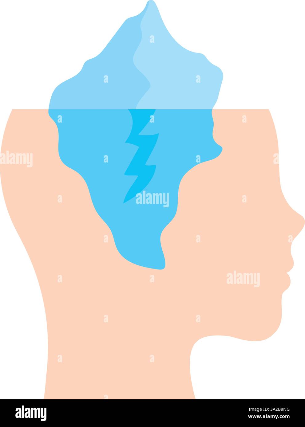 Subconscious Mind Iceberg Stock Vector Image & Art - Alamy