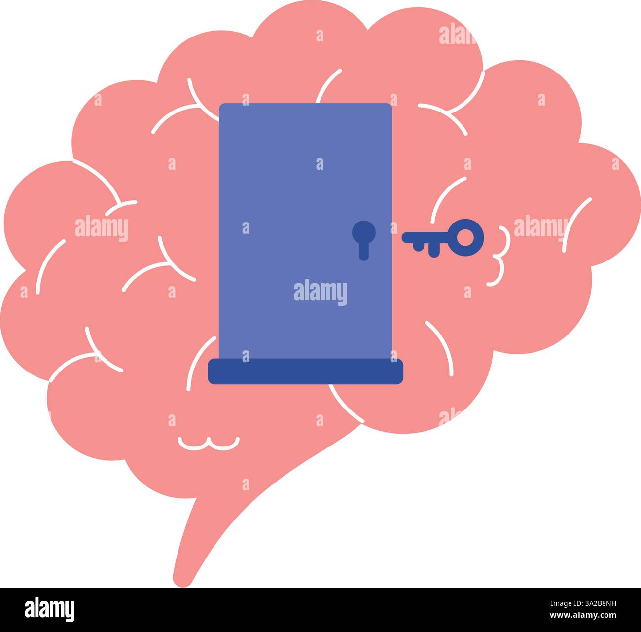 Subconscious Mind Door Stock Vector Image & Art - Alamy