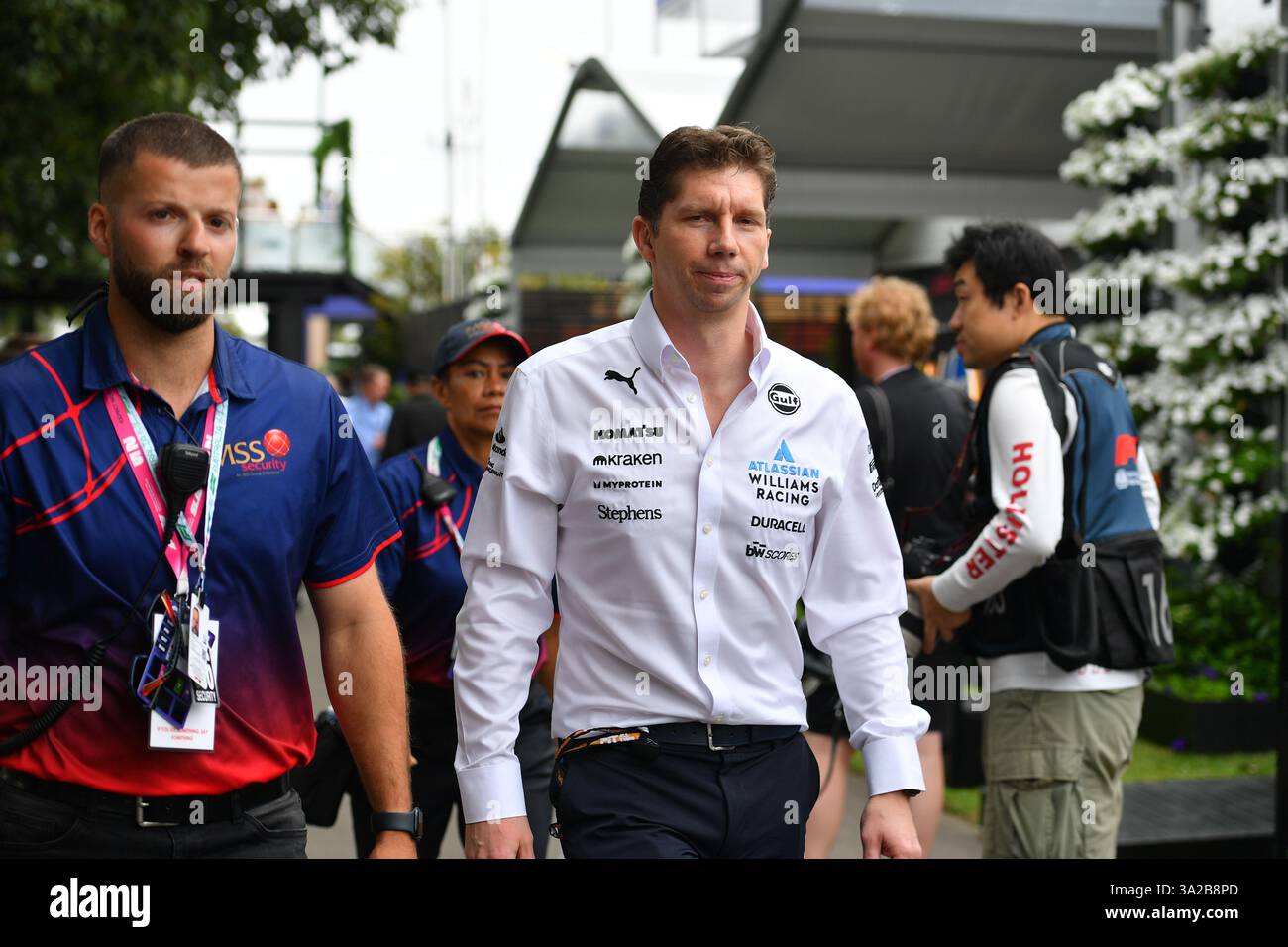 MELBOURNE, AUSTRALIA 13 Mar 2025. Pictured: Williams Formula 1 team principal James Vowles (GBR ...