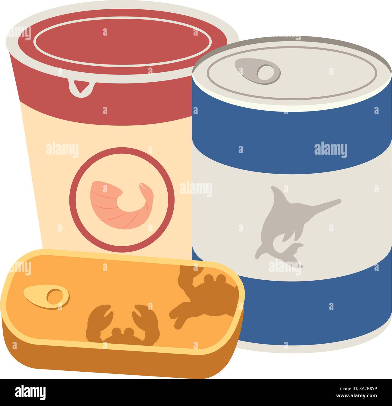 Emergency Food Kit Stock Vector Image & Art - Alamy