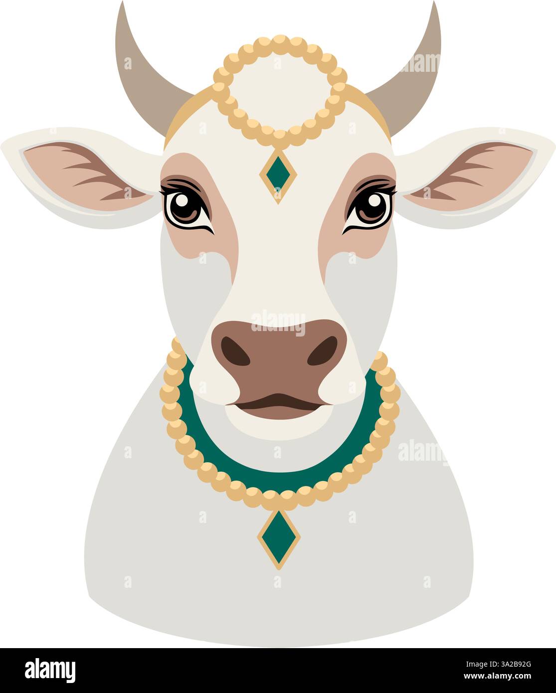 Indian Cow Sacred Stock Vector Image & Art - Alamy