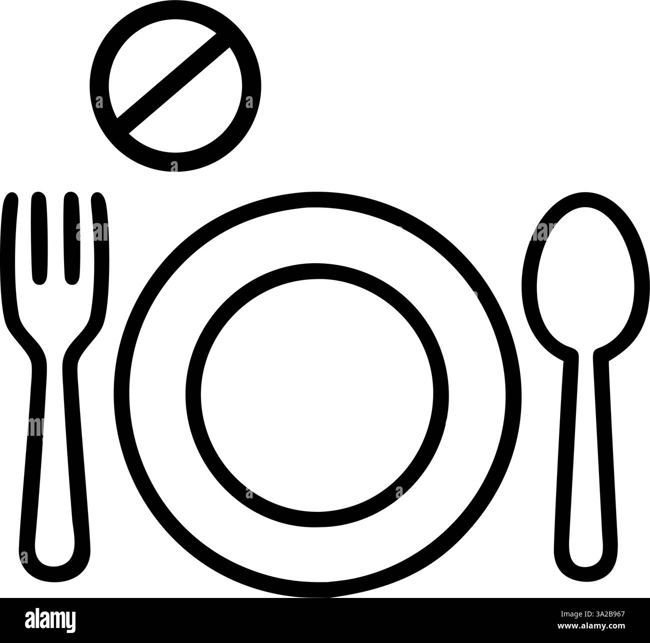 Zero hunger empty plate hi-res stock photography and images - Alamy