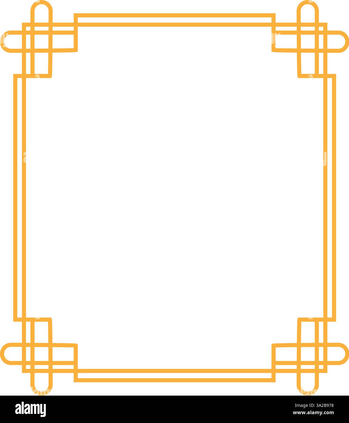 traditional chinese frame border cartoon vector illustration Stock ...