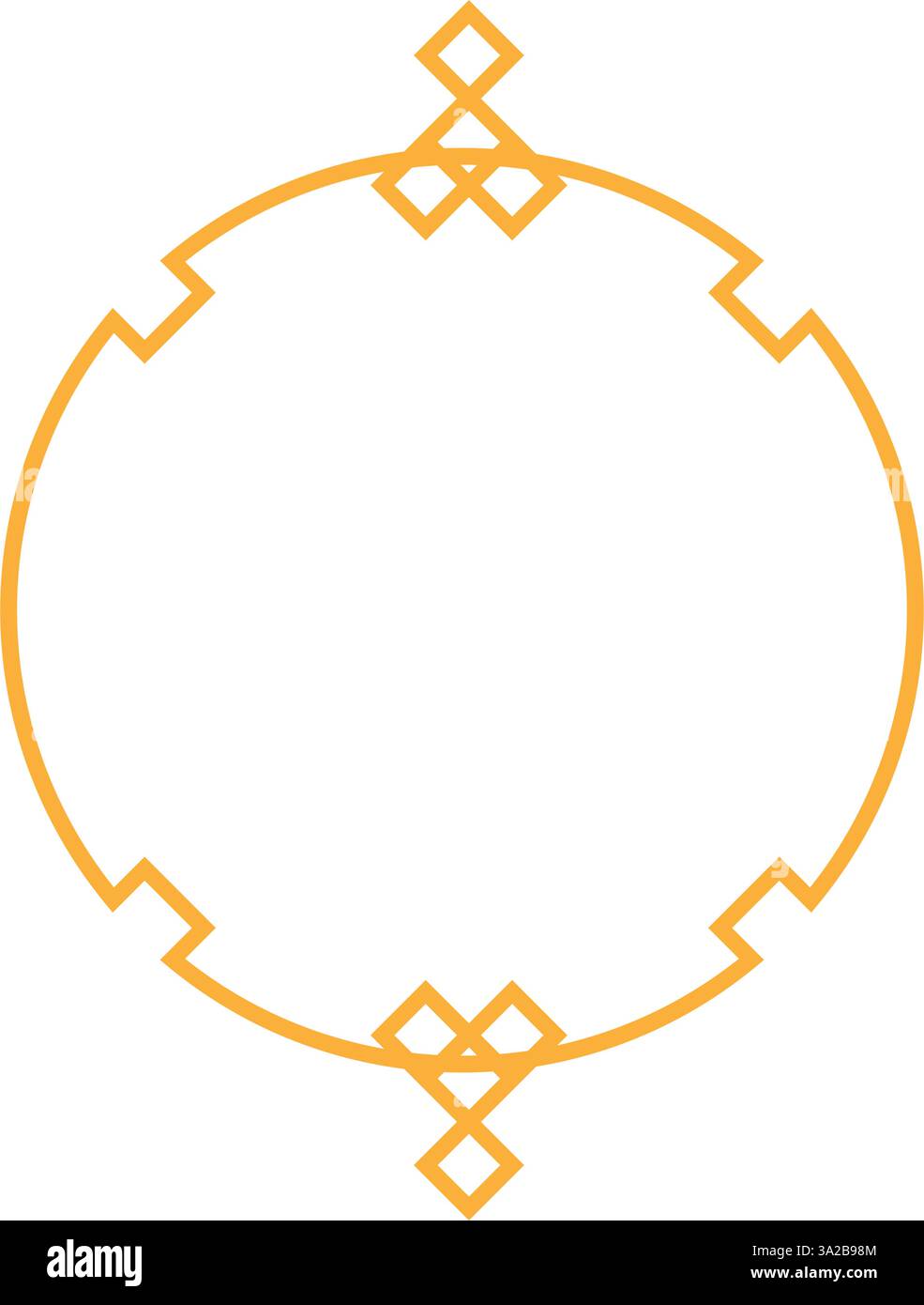 elegant chinese frame border cartoon vector illustration Stock Vector ...