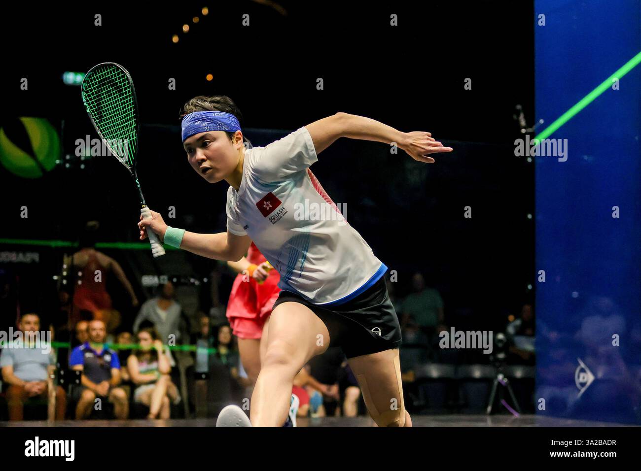Hong Kong’s Tong Tsz Wing plays against Jessica van der Walt from ...