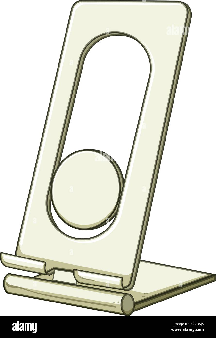 portable charging stand wireless cartoon vector illustration Stock ...