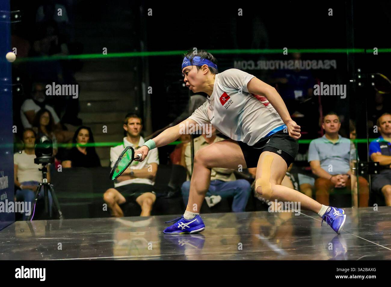 Hong Kong’s Tong Tsz Wing plays against Jessica van der Walt from ...