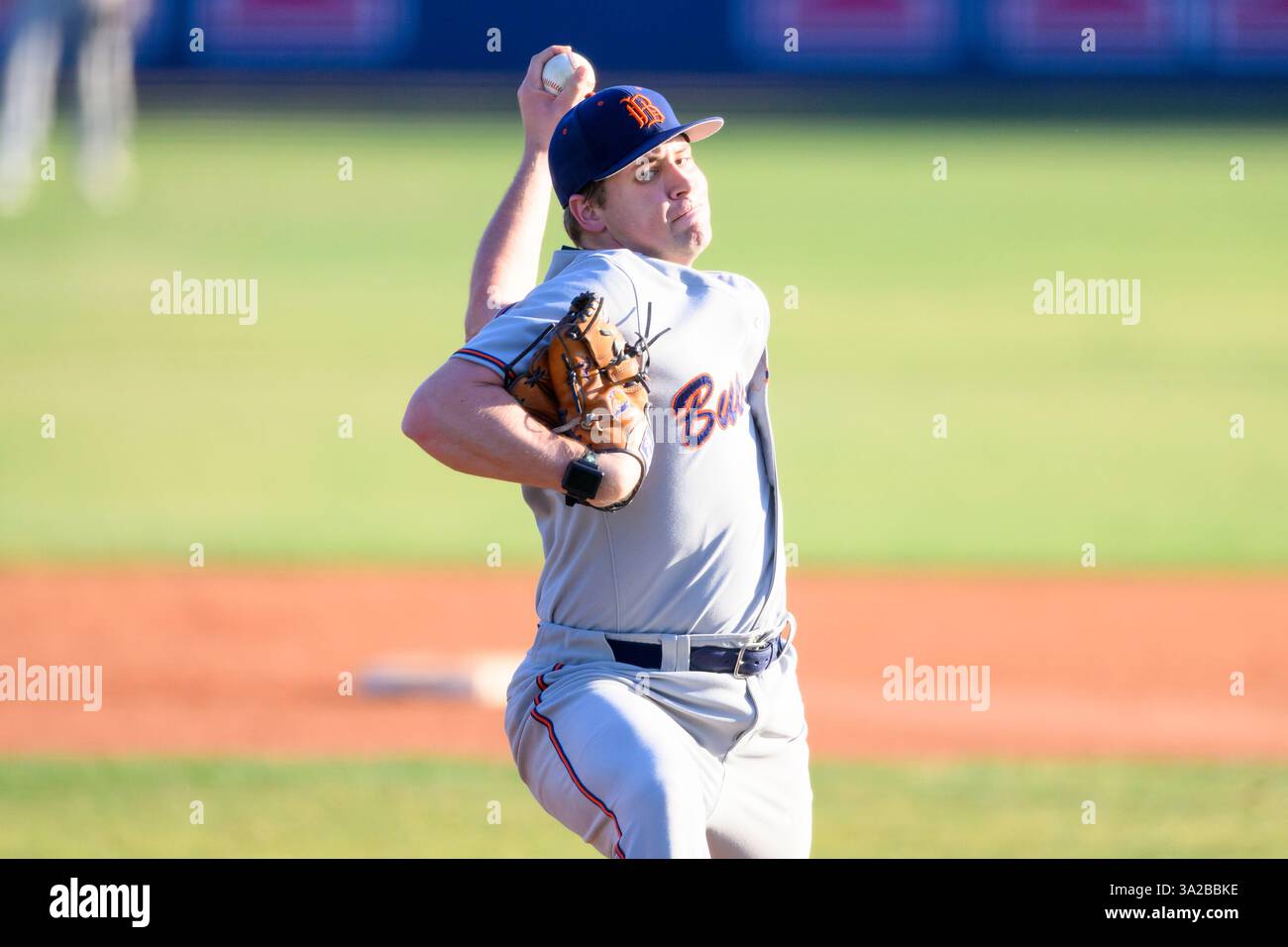 Bucknell pitcher Brady Swenson (26) throws the ball from the mound ...