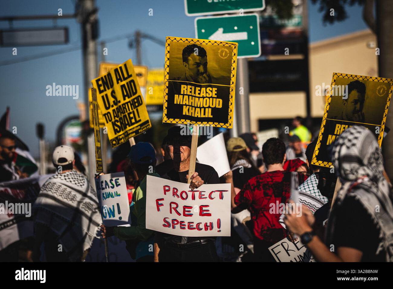 Tampa, Florida, USA. 12th Mar, 2025. Multiple activist and social ...