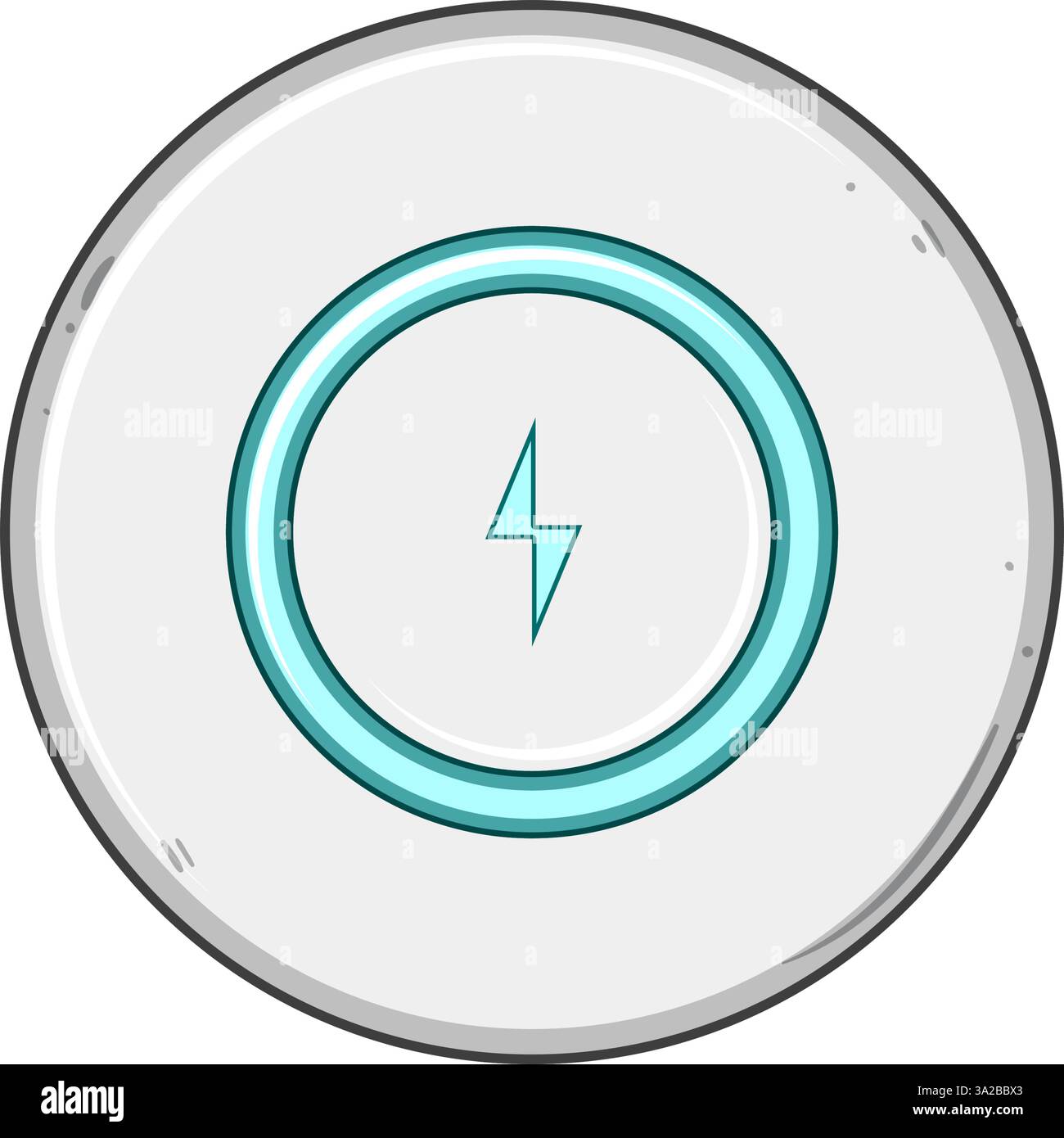 charger charging pad wireless cartoon vector illustration Stock Vector ...