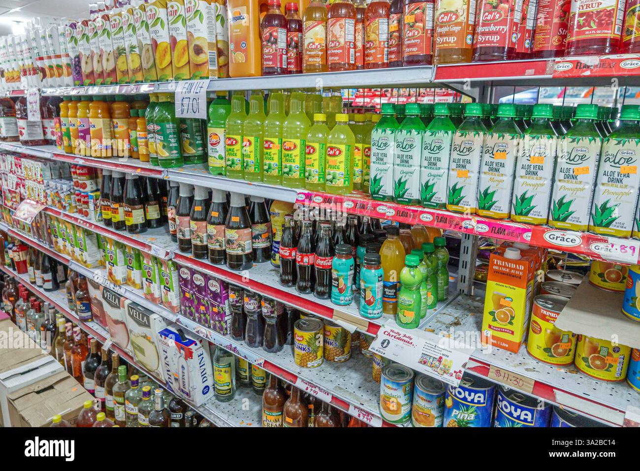 St John's Antigua and Barbuda,High Street,Little Canton Supermarket,grocery store,inside ...