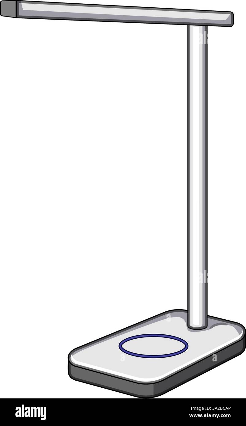 modern charging lamp wireless cartoon vector illustration Stock Vector ...