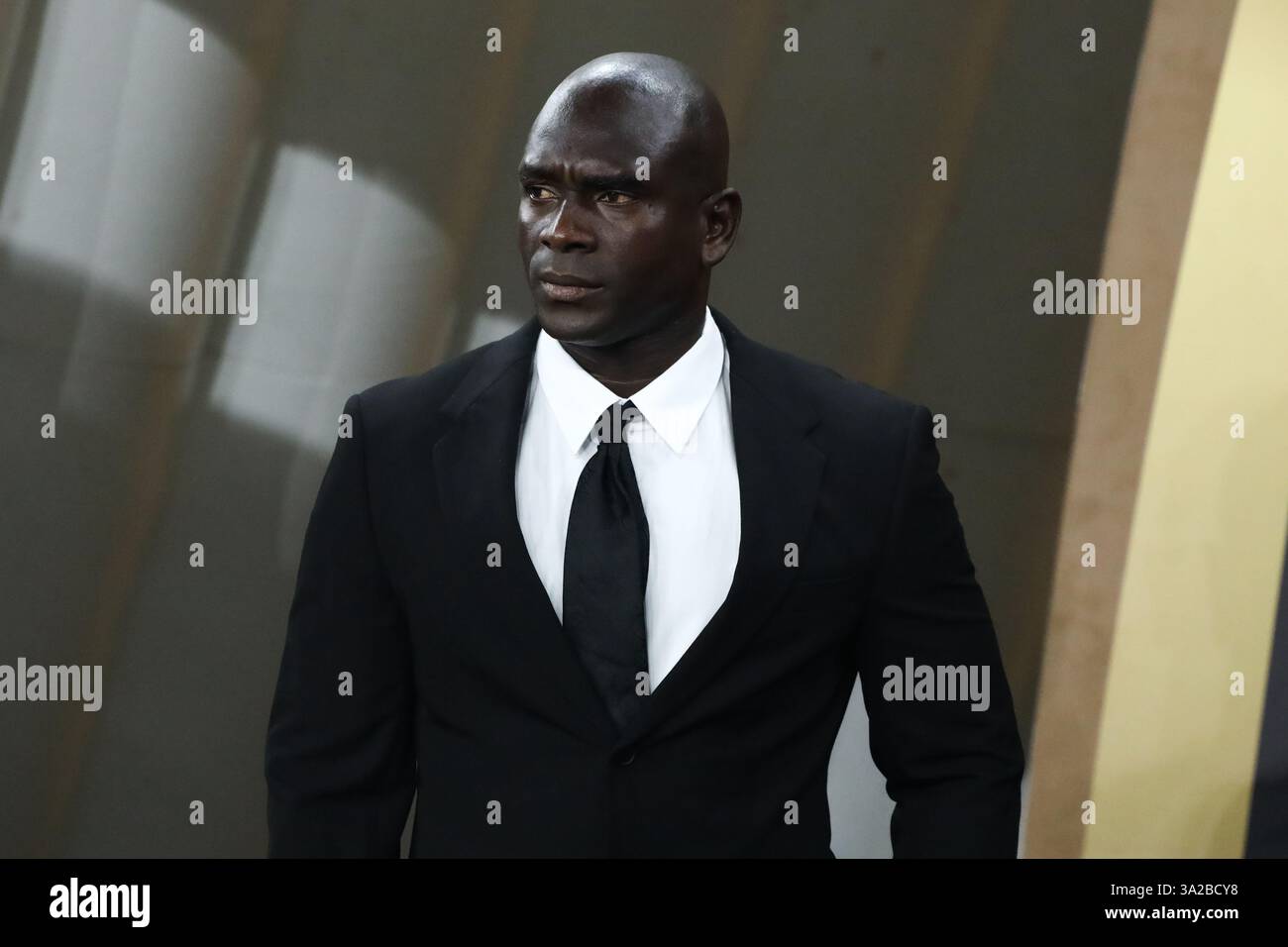 Barcelona de Guayaquil coach, Segundo Castillo during the match against ...
