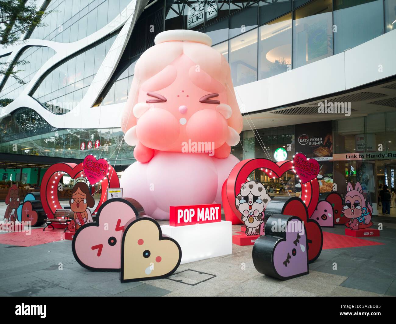 Singapore - March 7, 2025: Details of a Pop Mart impressive 8-metres ...