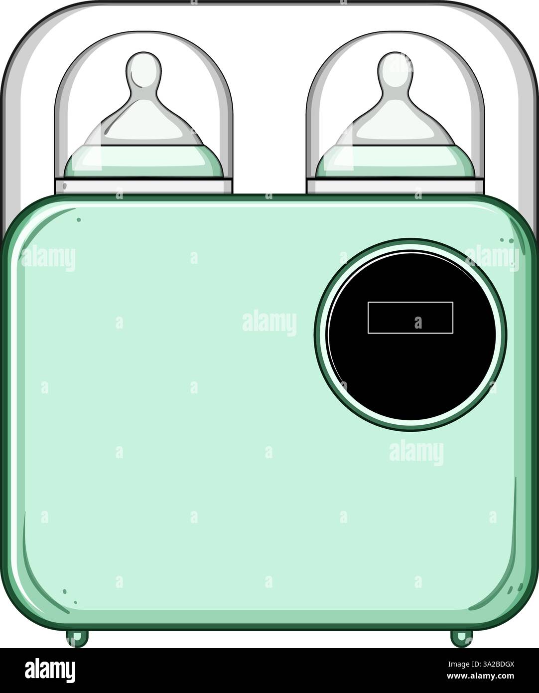 electric bottle warmer cartoon vector illustration Stock Vector Image ...
