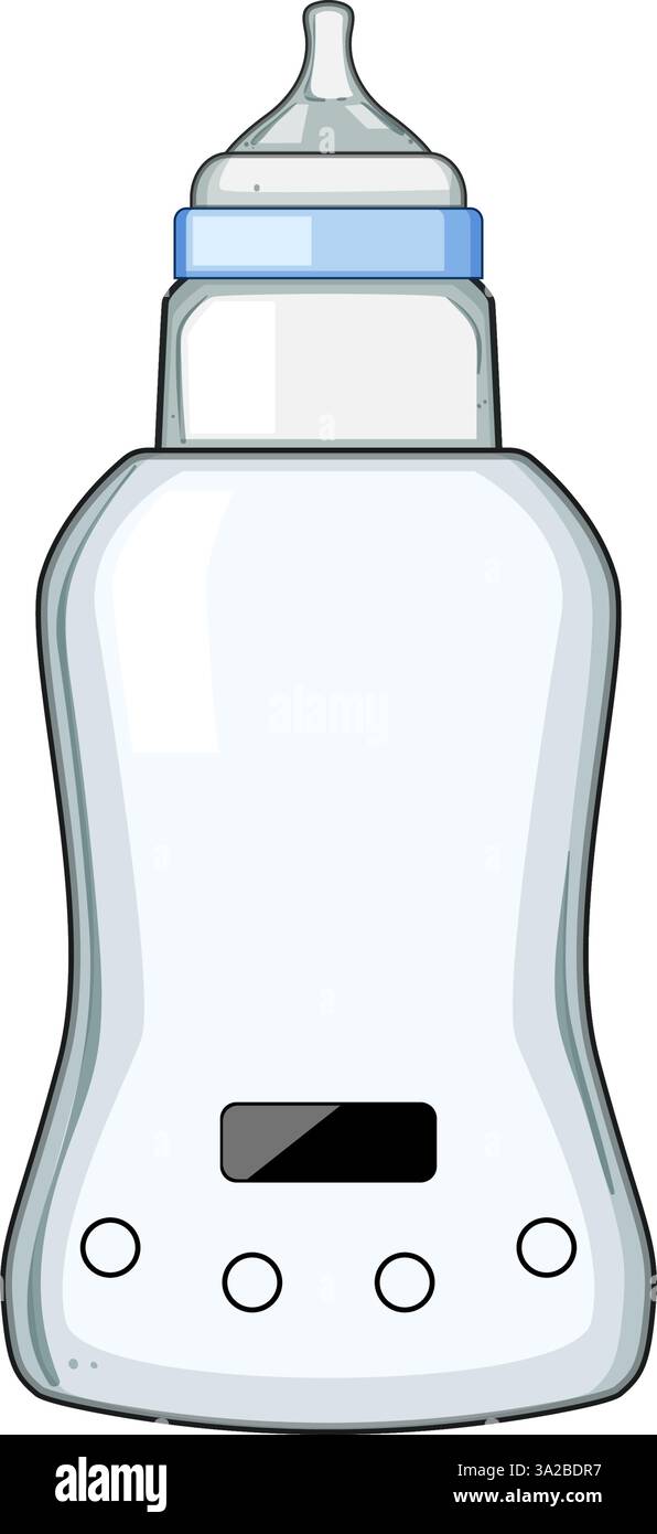 heat bottle warmer cartoon vector illustration Stock Vector Image & Art ...