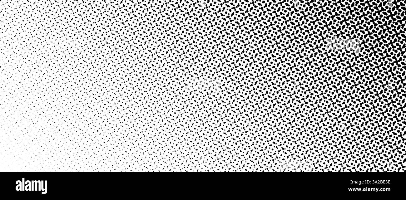 Black halftone gradient background. Fading overlapping dotted half tone ...