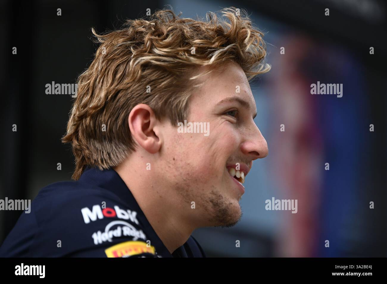 Melbourne, Australia. 13th Mar, 2025. Liam Lawson of Red Bull Racing in the paddock at Albert ...
