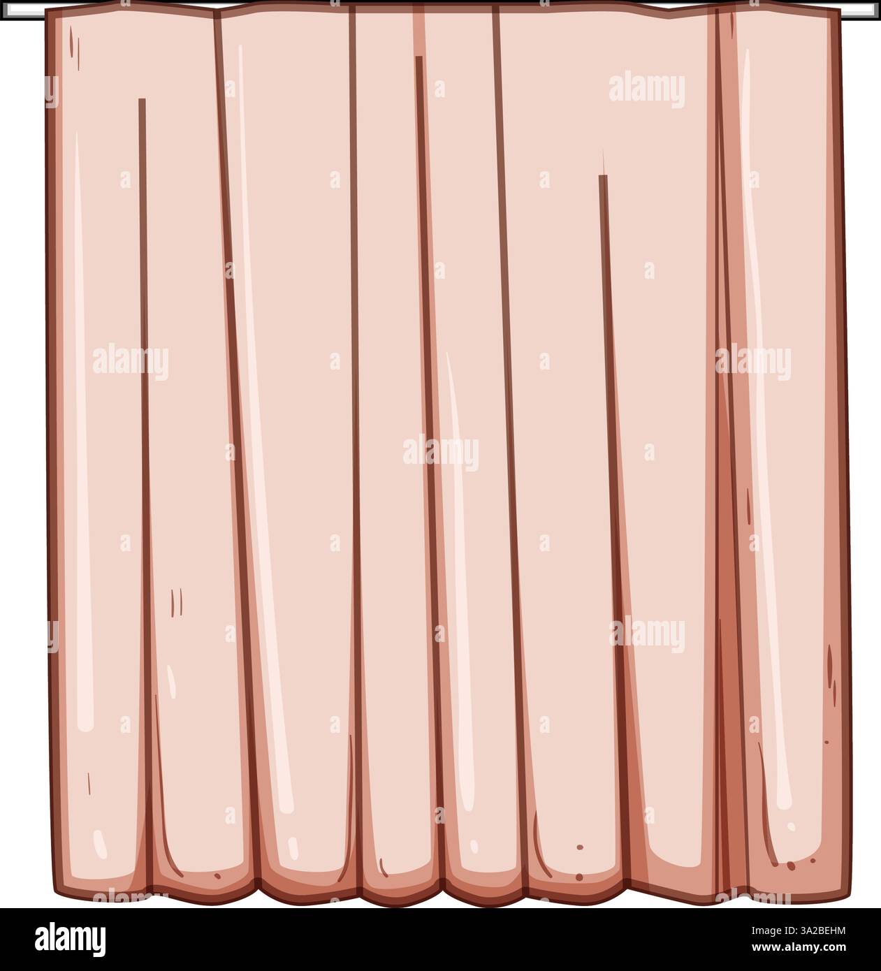 blockout blackout curtains cartoon vector illustration Stock Vector ...