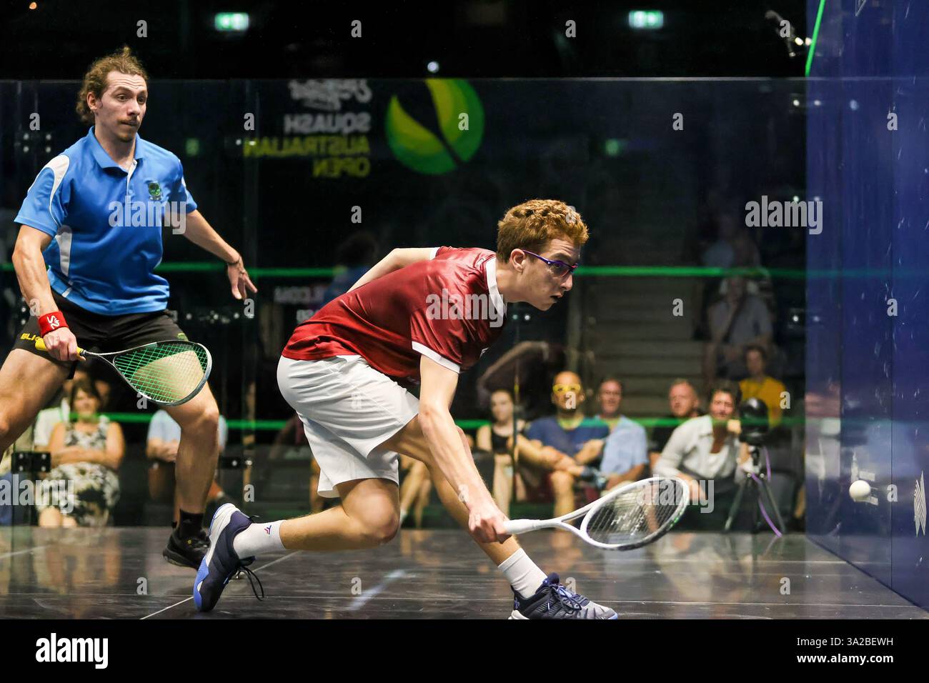 Mohamed Zakaria of Egypt seen in action with Dylan Molinaro of ...