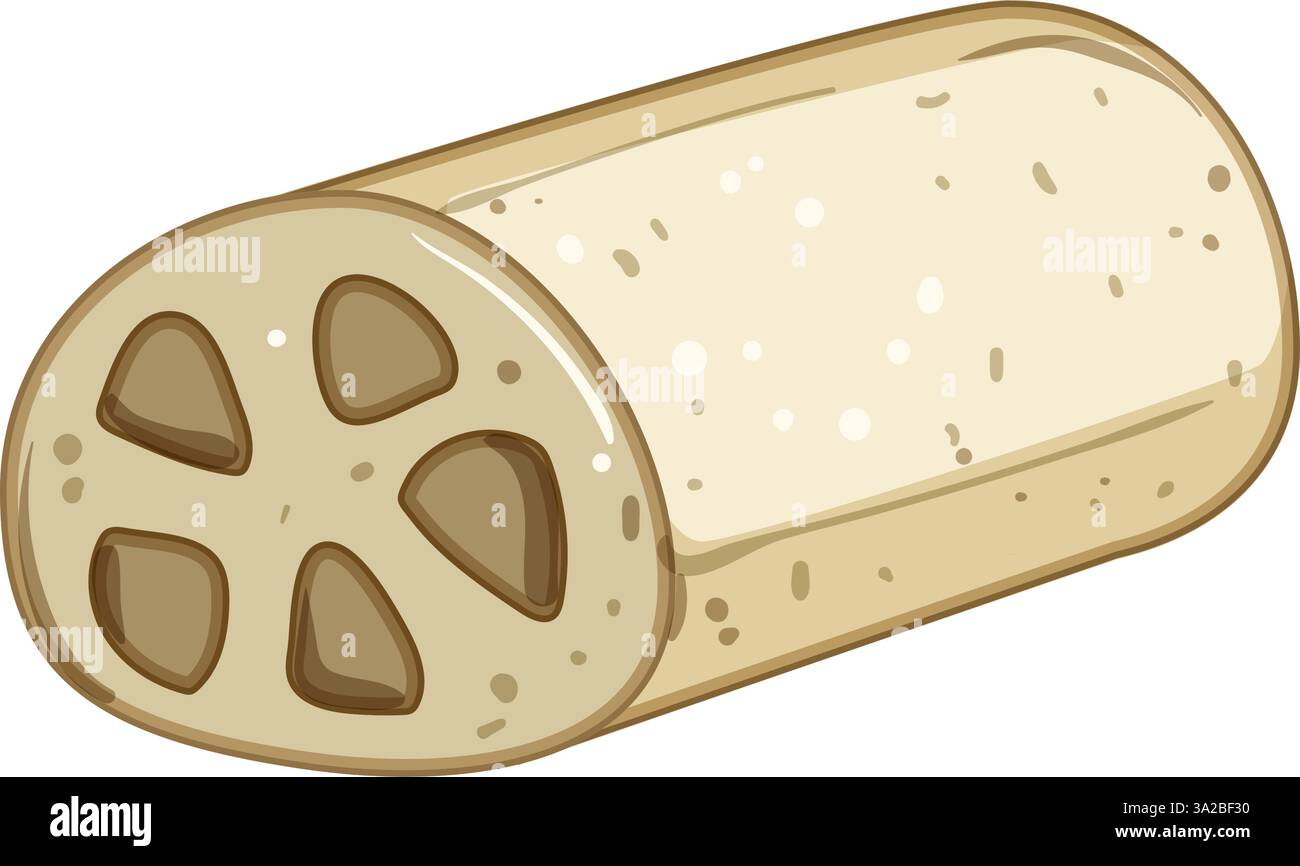 organic biodegradable kitchen sponge cartoon vector illustration Stock ...