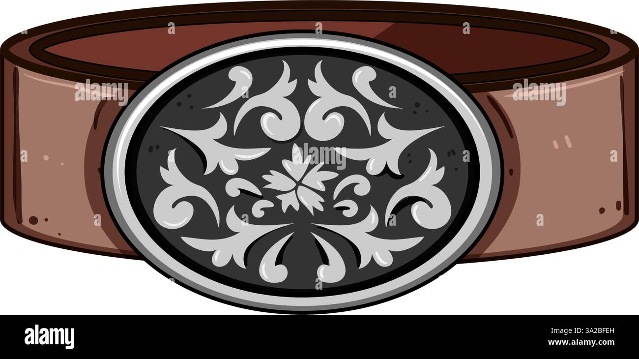 denim belt cowboy cartoon vector illustration Stock Vector Image & Art ...