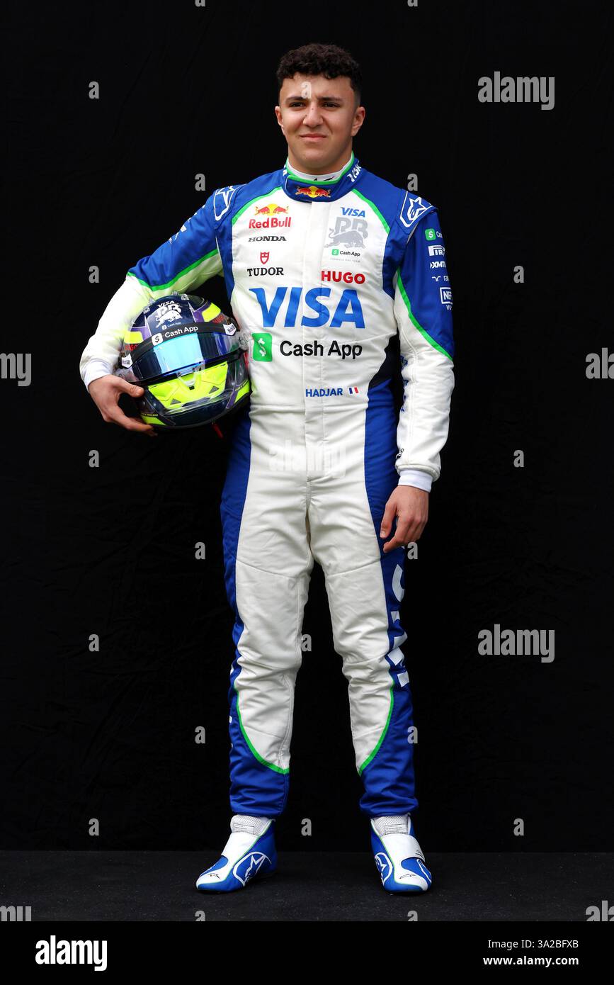 Melbourne, Australia. 13th Mar, 2025. Isack Hadjar (FRA) Racing Bulls ...
