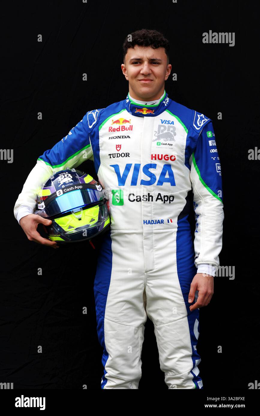 Melbourne, Australia. 13th Mar, 2025. Isack Hadjar (FRA) Racing Bulls ...