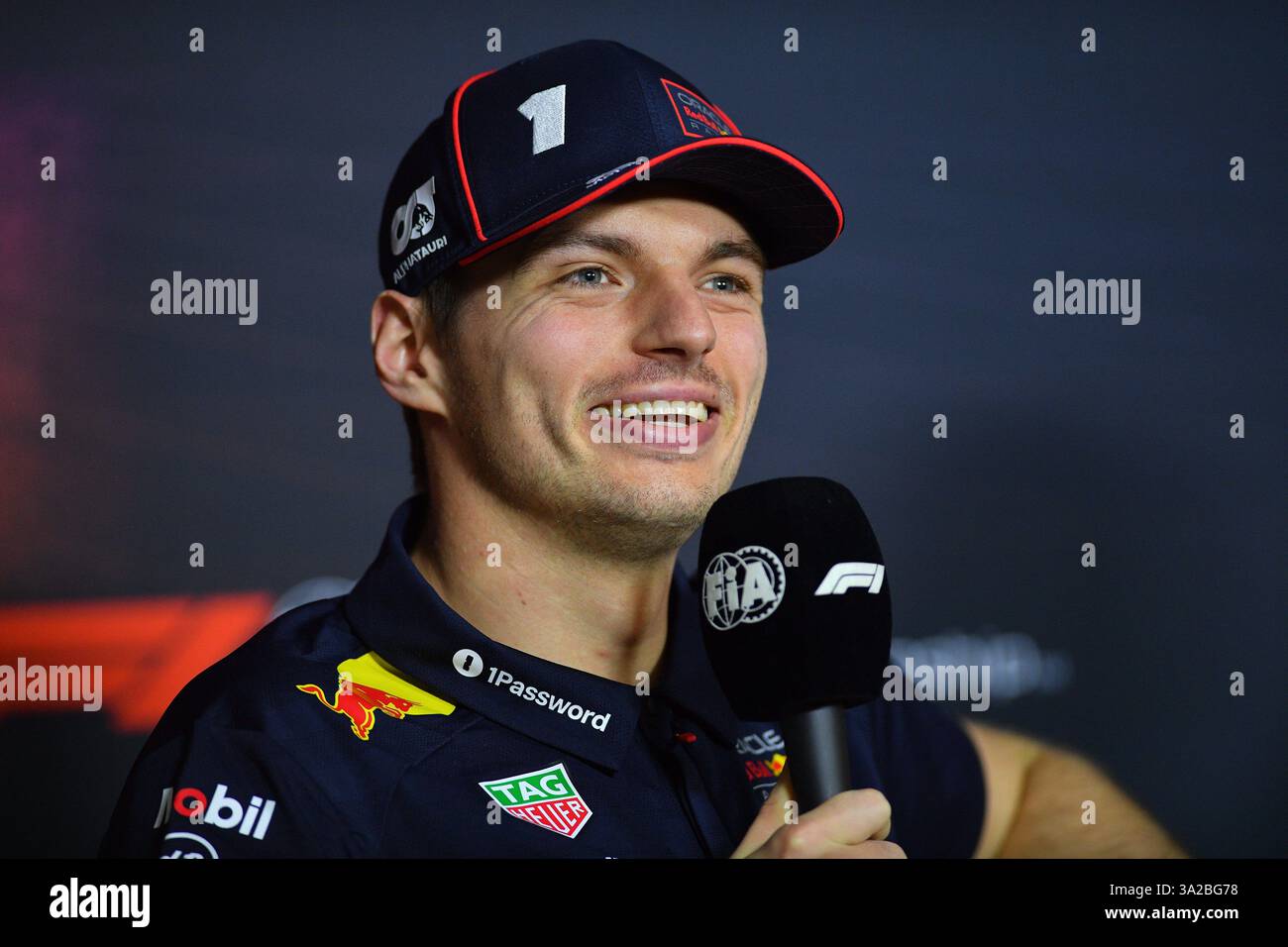 MELBOURNE, AUSTRALIA 13 Mar 2025. Pictured: Red Bull Racing Formula 1 driver Max Verstappen (NED ...