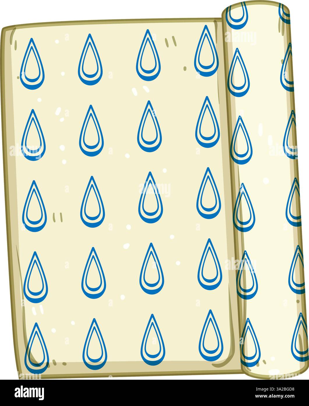 alternative beeswax food wrap cartoon vector illustration Stock Vector ...