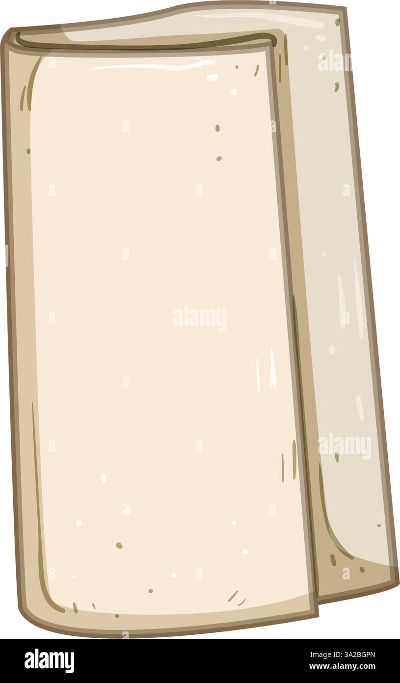natural beeswax food wrap cartoon vector illustration Stock Vector ...