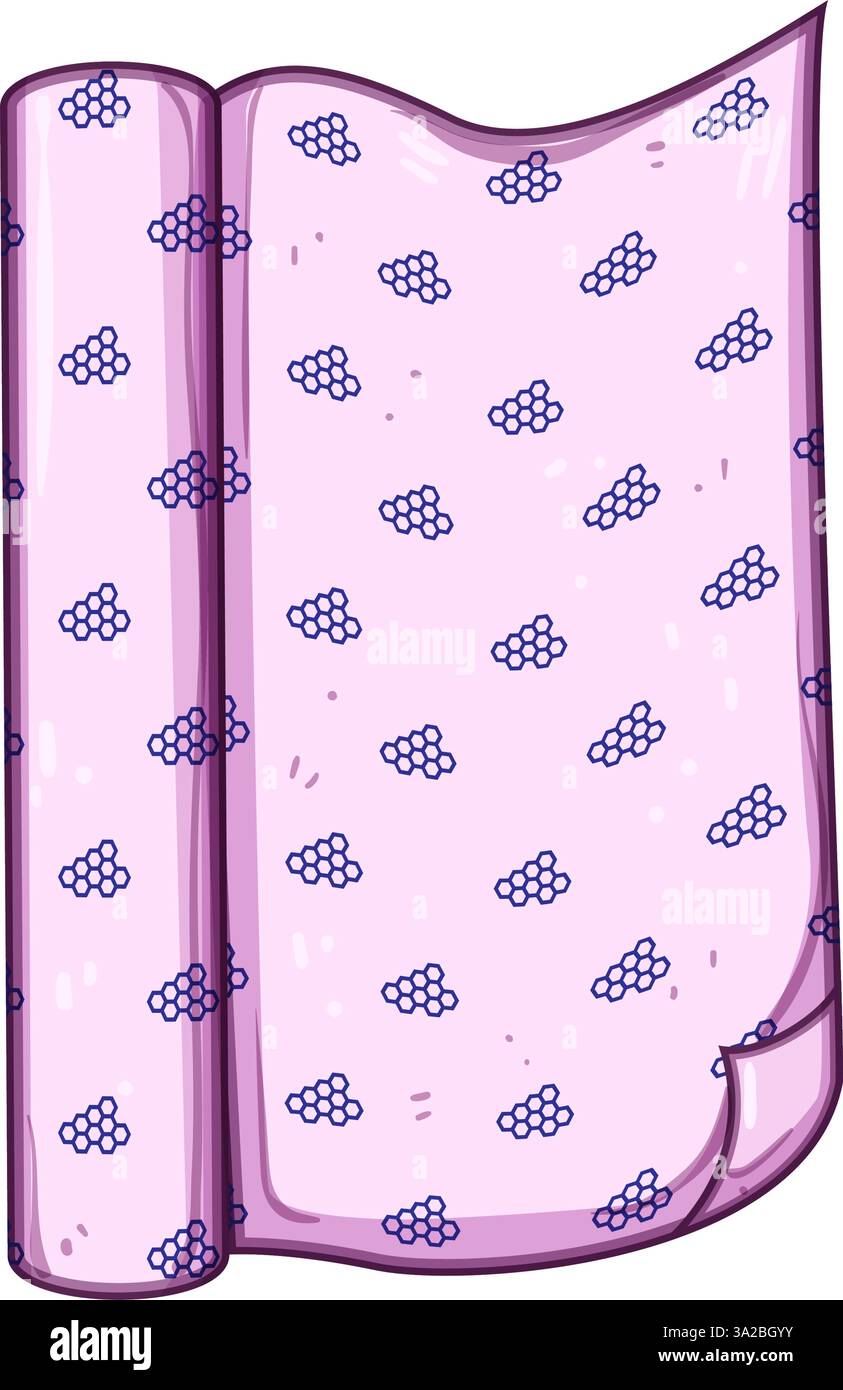 ecofriendly beeswax food wrap cartoon vector illustration Stock Vector ...