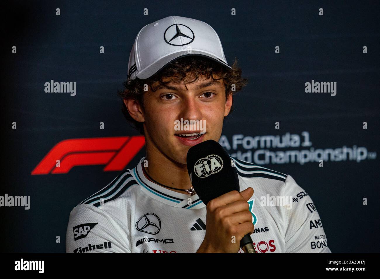 Melbourne, Victoria, Australia. 13th Mar, 2025. Mercedes-AMG PETRONAS ...