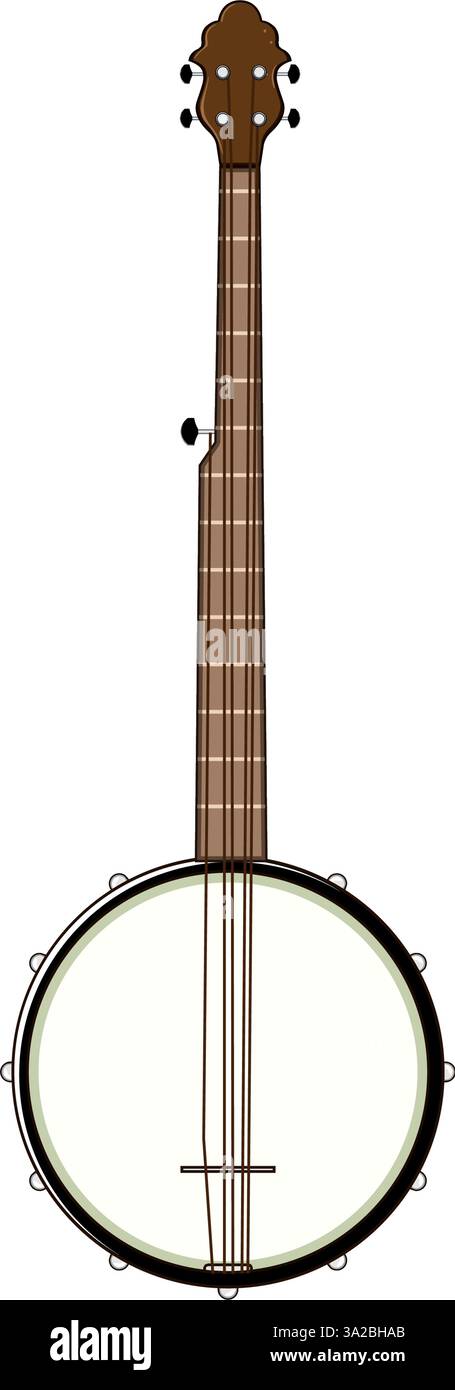 neck banjo cartoon vector illustration Stock Vector Image & Art - Alamy