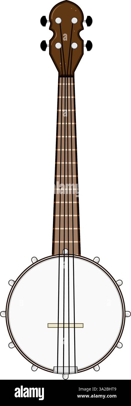 bluegrass banjo cartoon vector illustration Stock Vector Image & Art ...