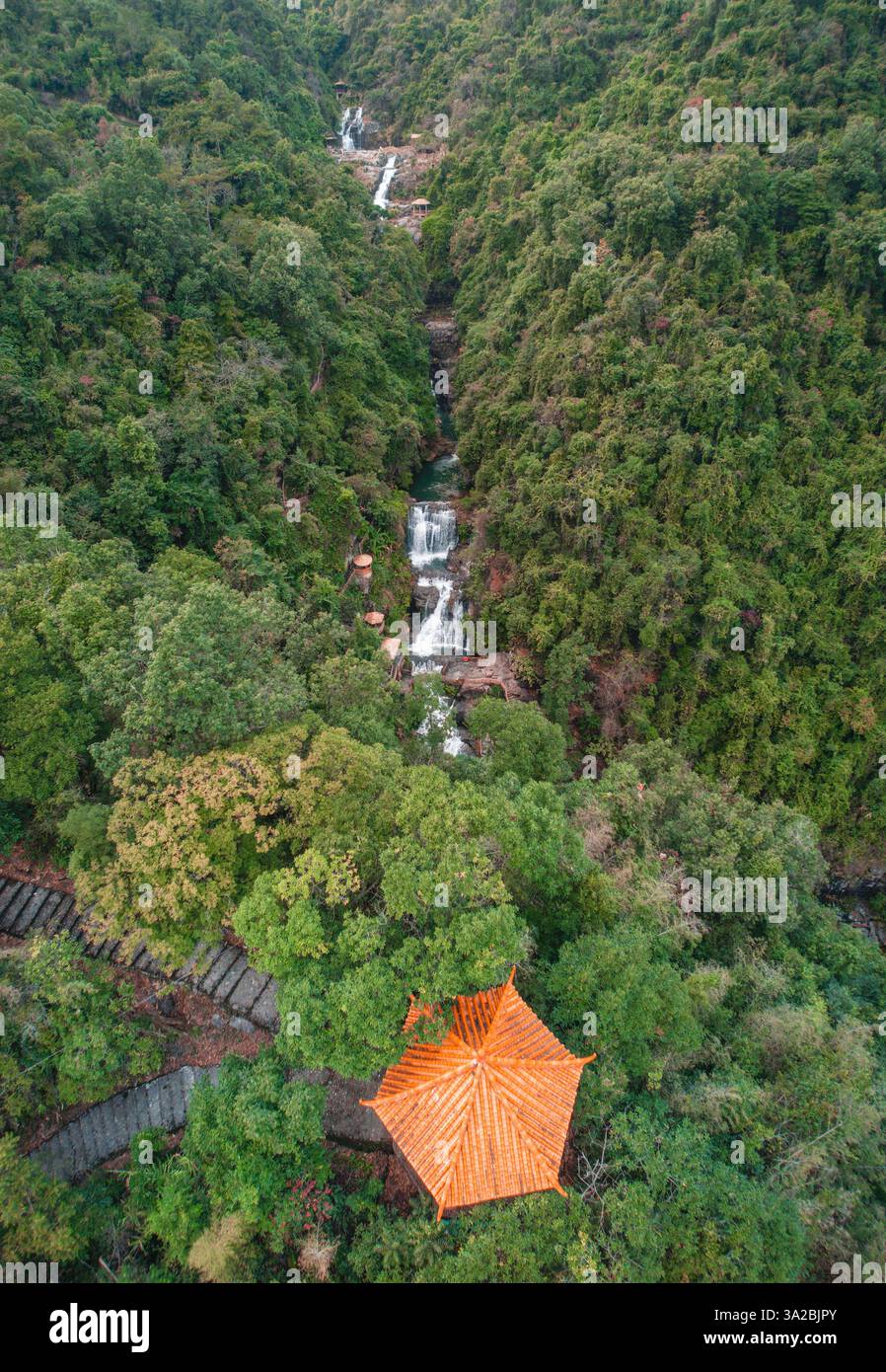 Huangmanshai Waterfall Scenic Area, Jieyang City, Guangdong Province, China Stock Photo - Alamy